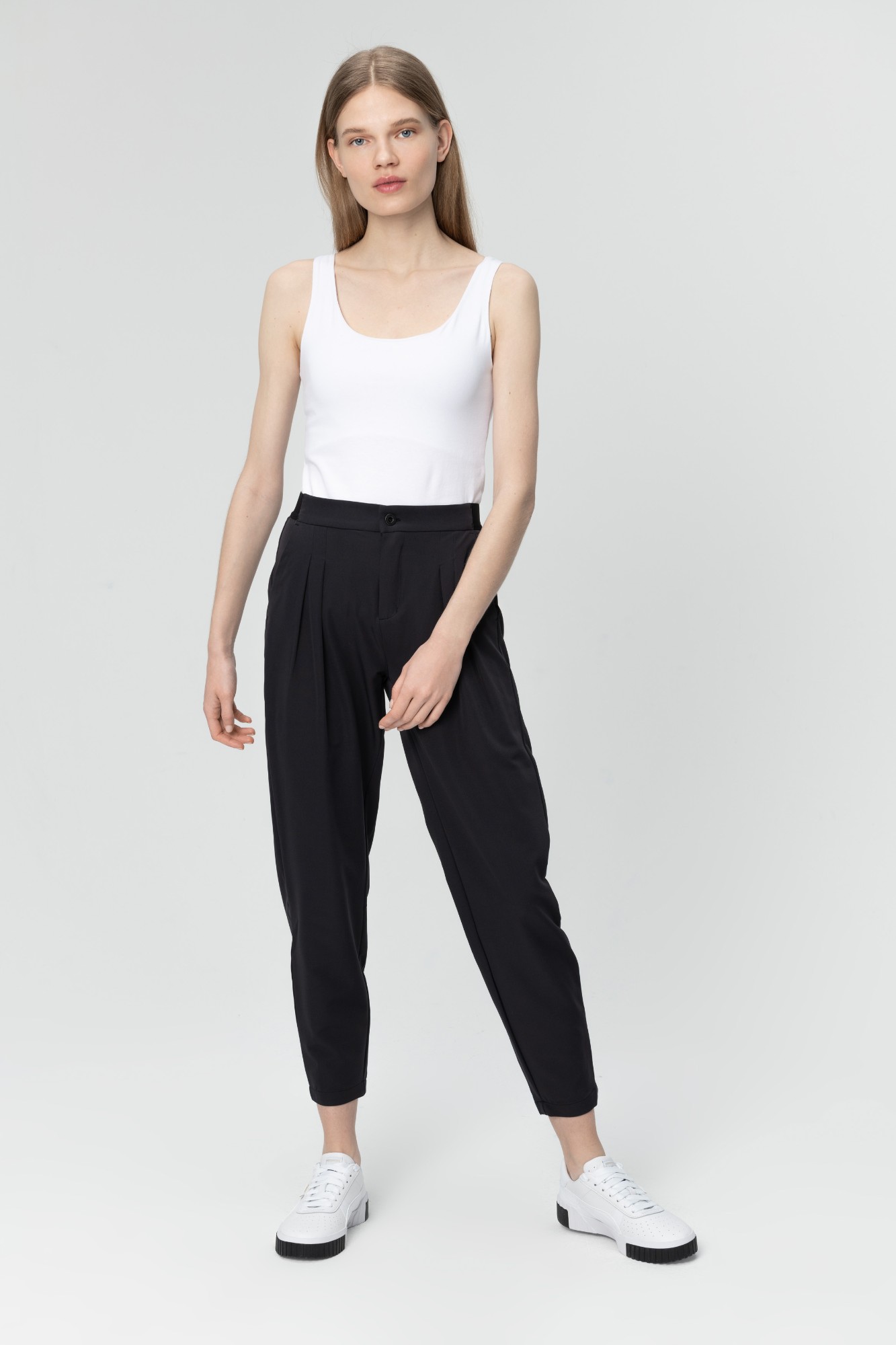 Light stretch fabric pants | Audimas