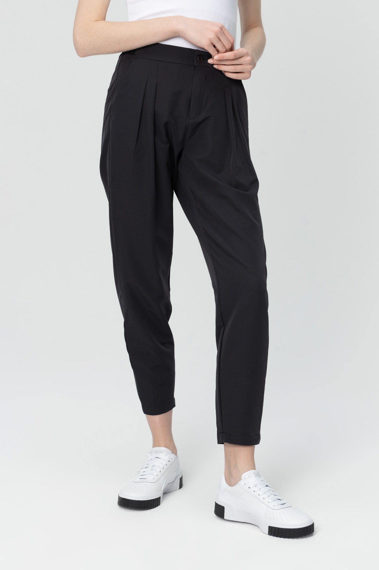 Light stretch fabric pants | Audimas