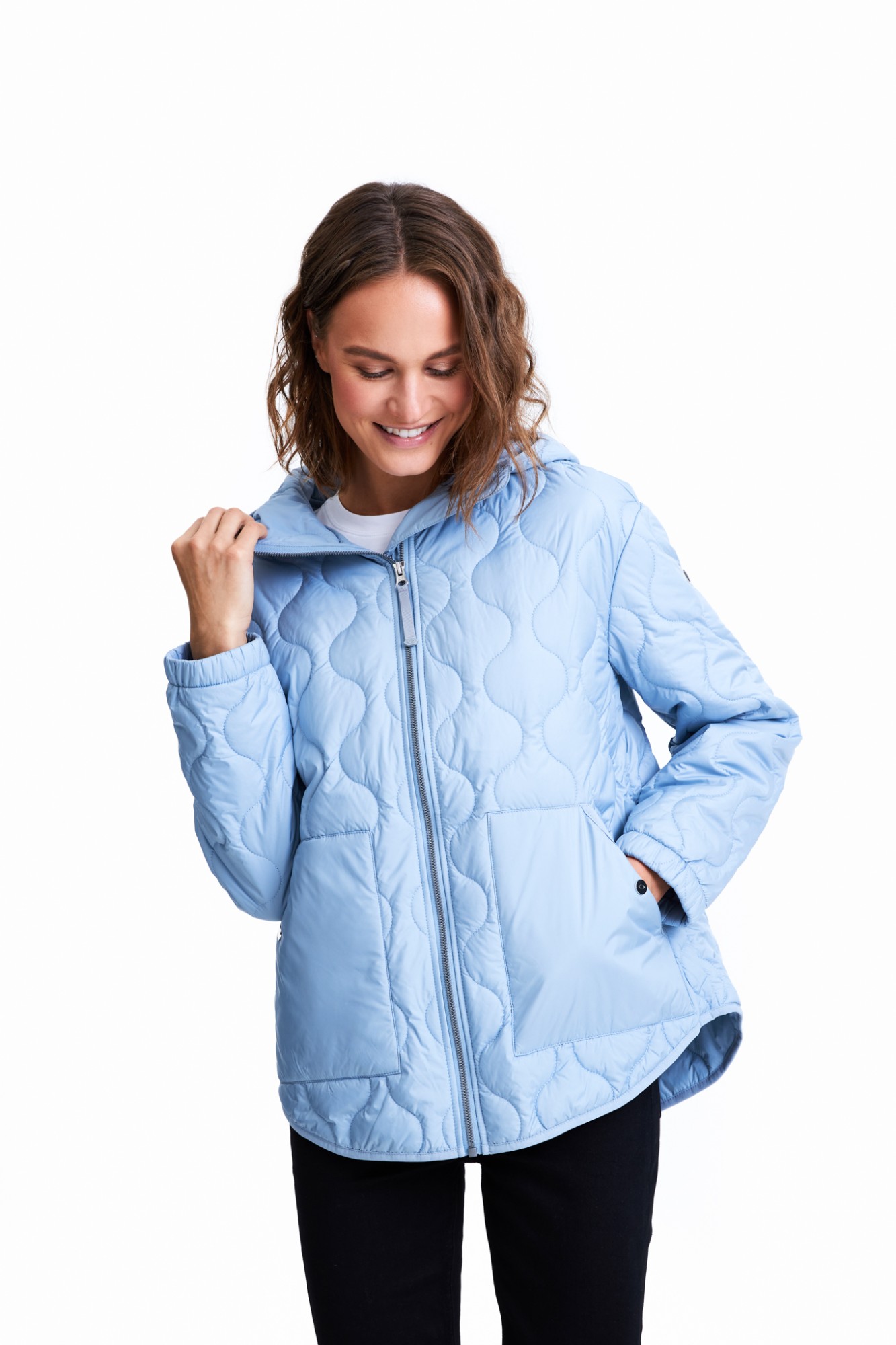 Short quilted transitional jacket | Audimas