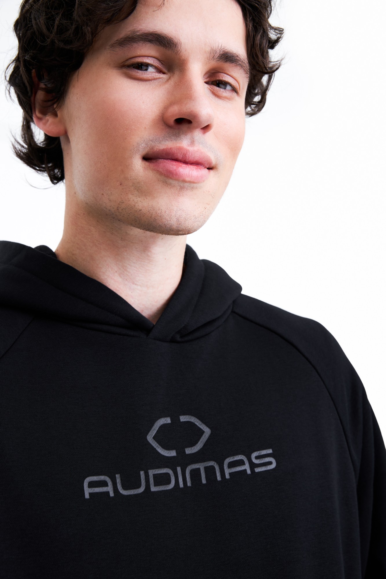 Organic cotton fleece hoodie | Audimas
