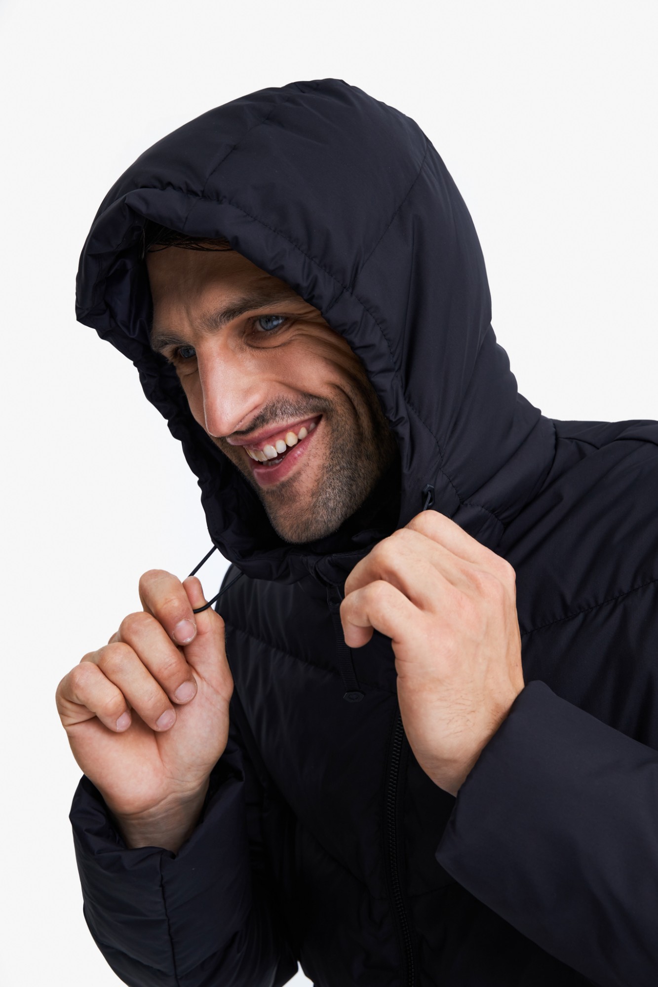 Down jacket with hood | Audimas
