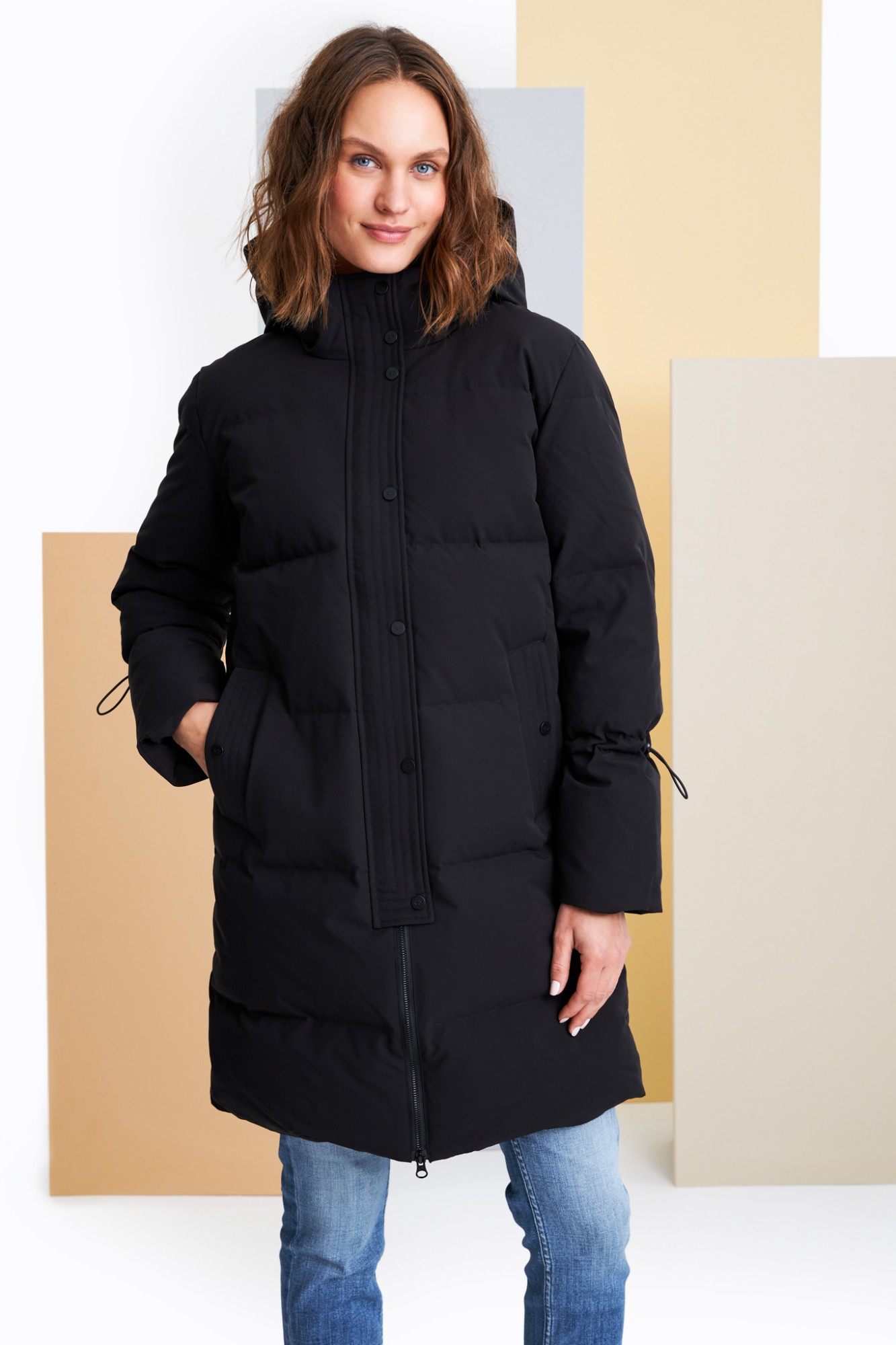 Long down jacket with 5000 membrane | Audimas