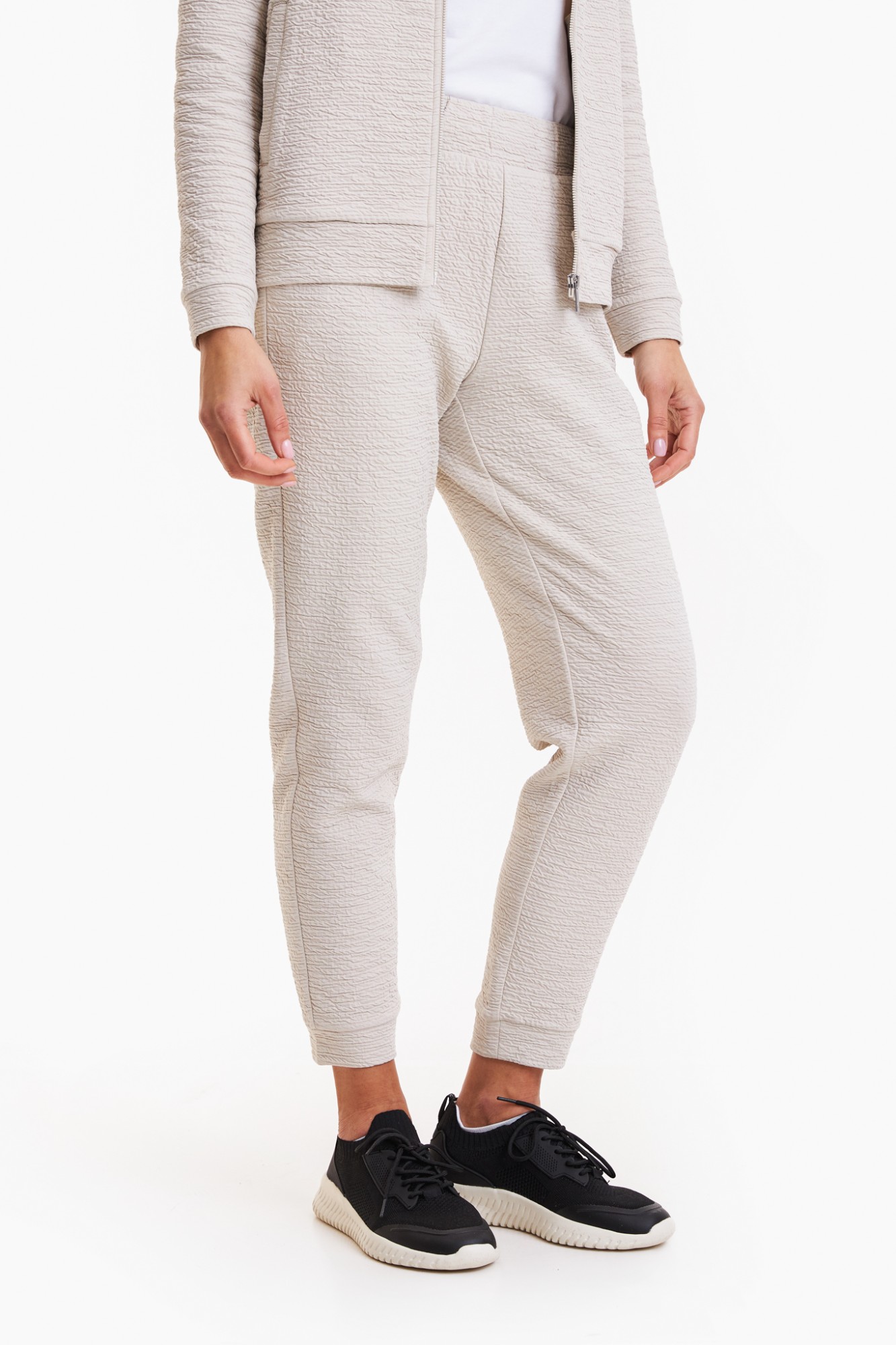 Textured fabric sweatpants | Audimas