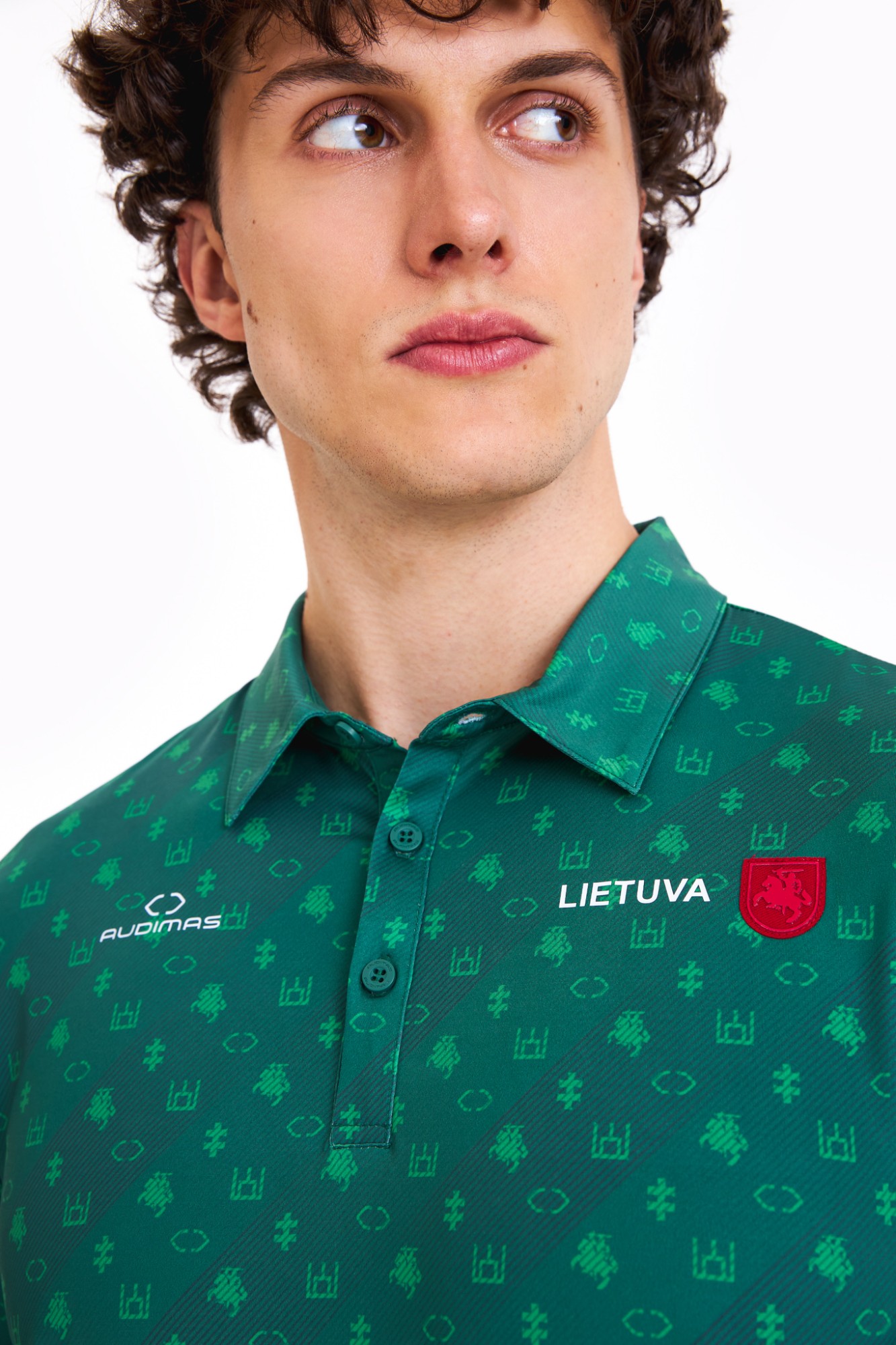 National Collection Printed Polo T-shirt | Audimas