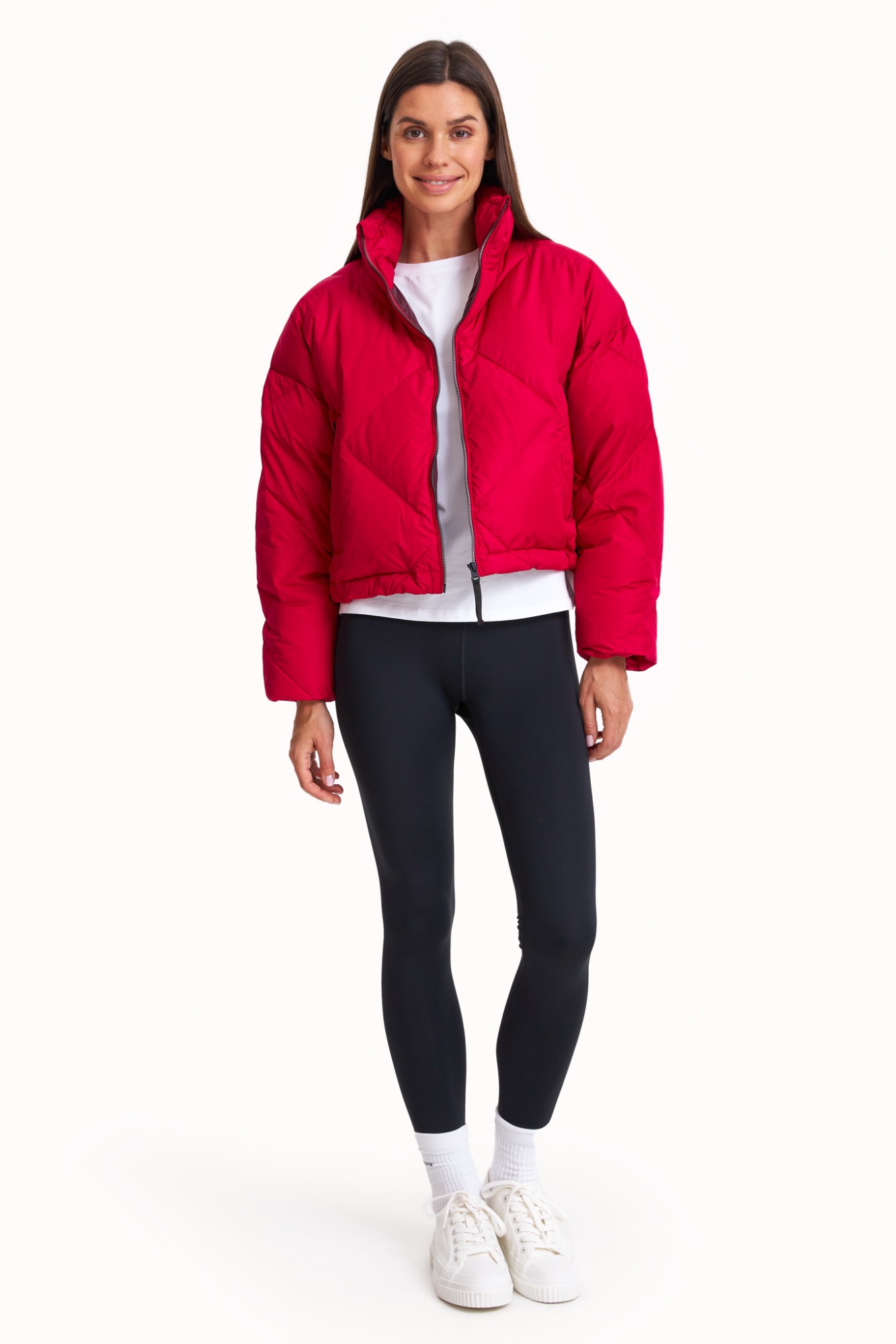 Short puffer down jacket | Audimas
