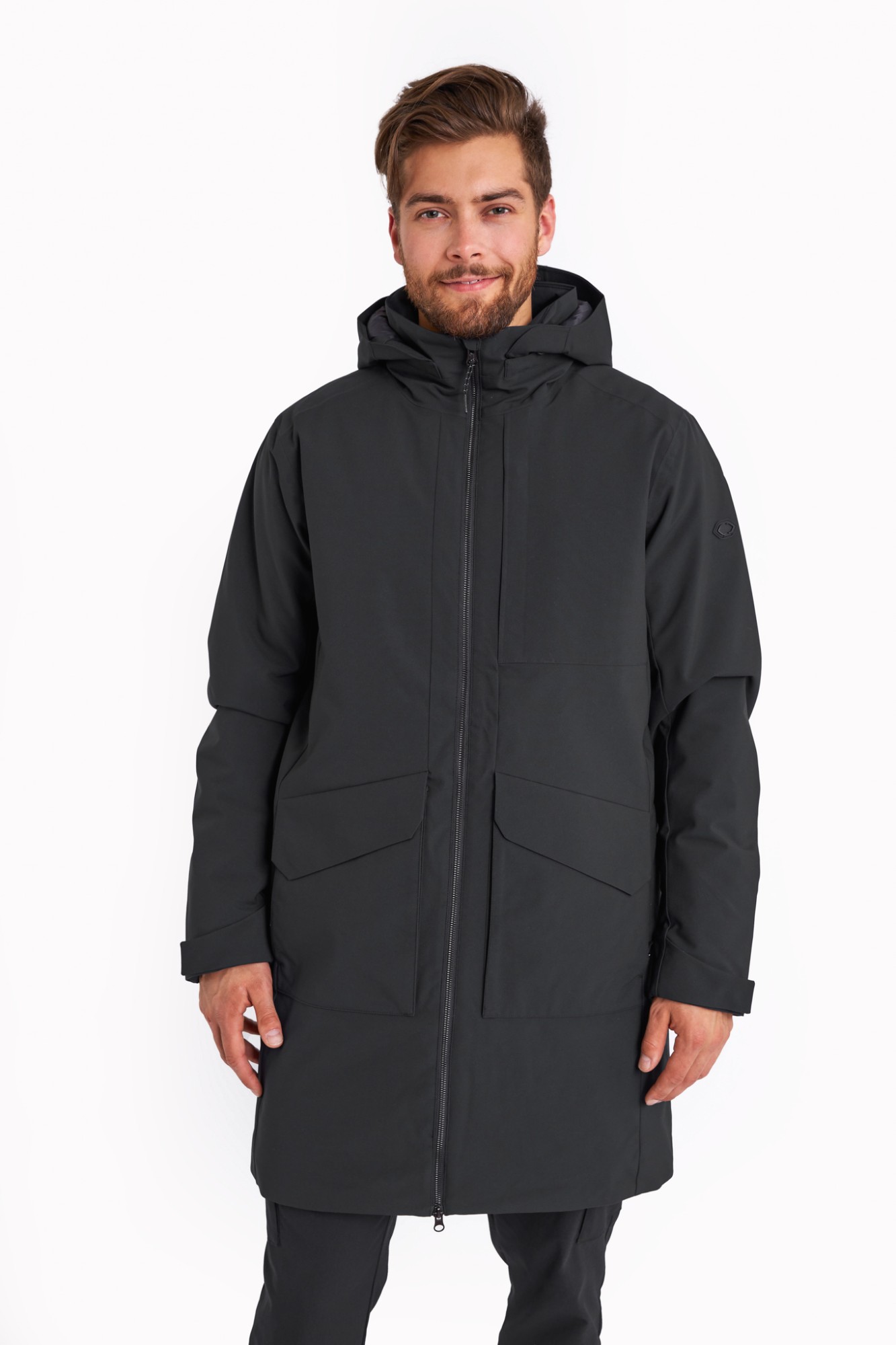 Long water repellent parka with 5000 membrane | Audimas