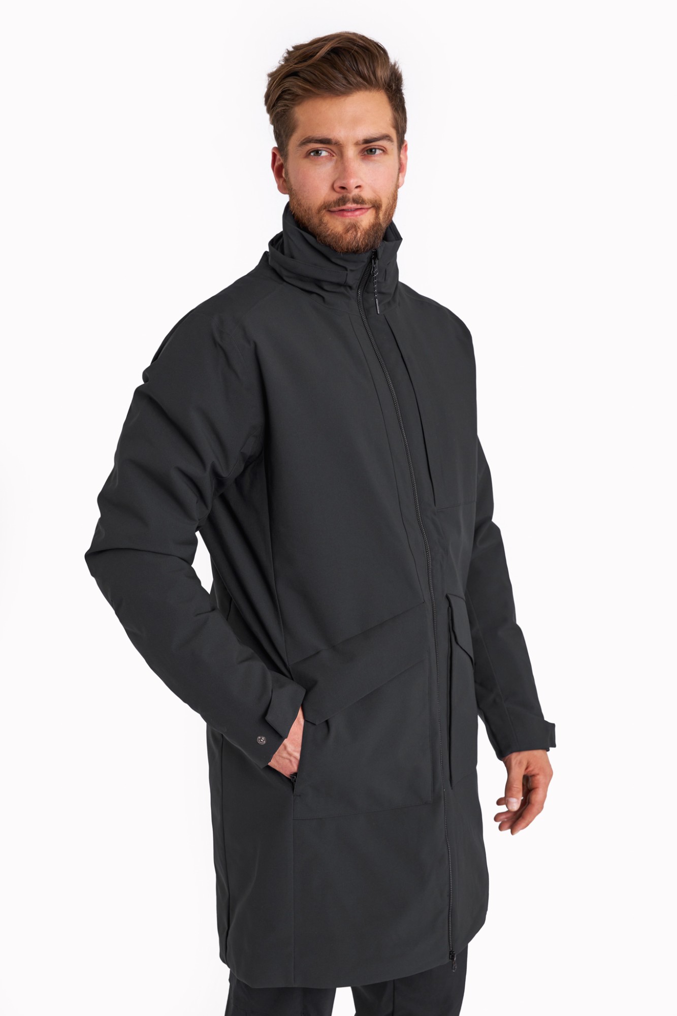 Long water repellent parka with 5000 membrane | Audimas