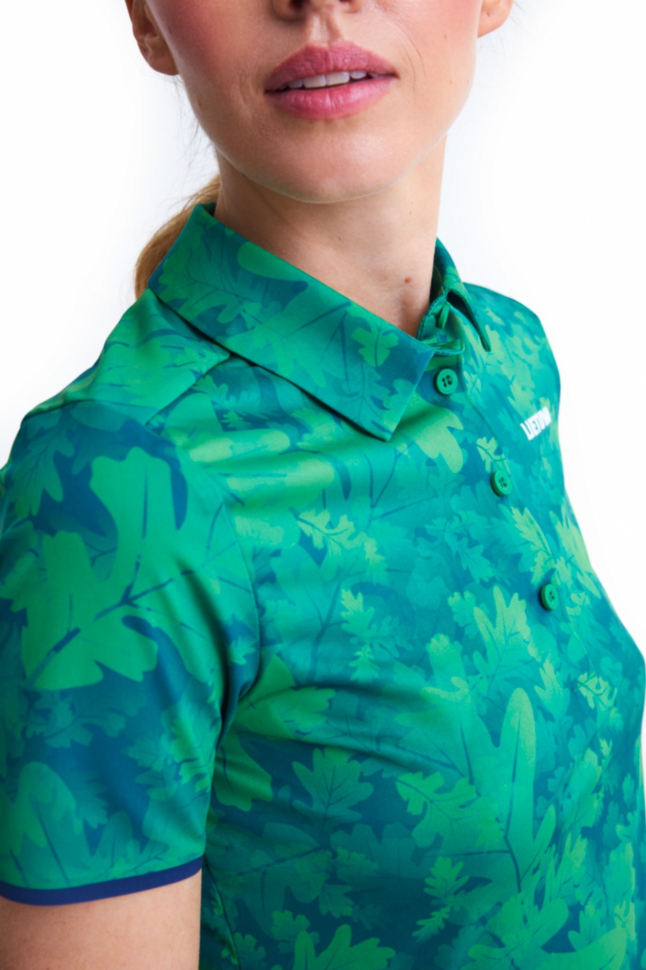 National collection oak print polo T-shirt | Audimas