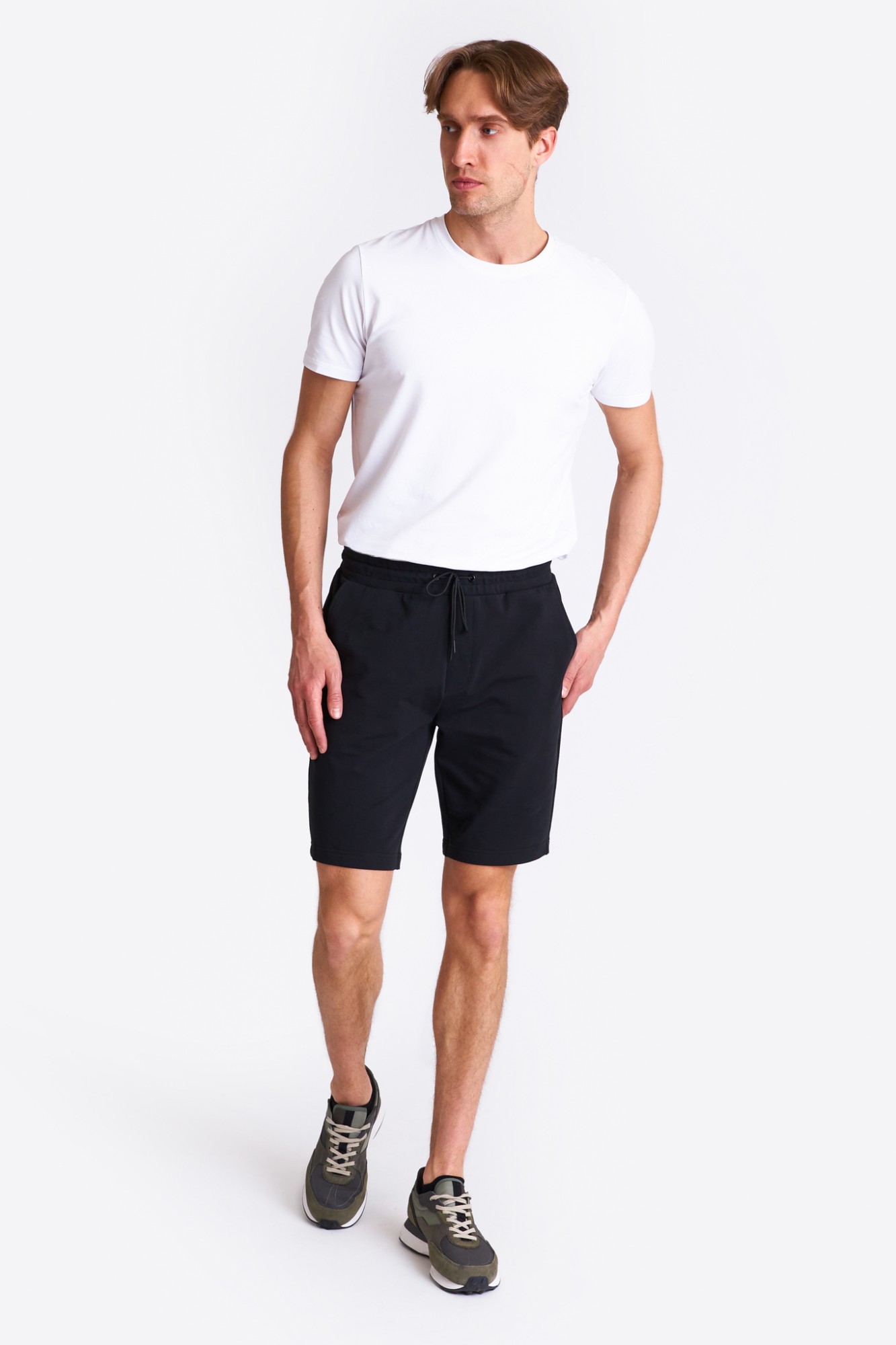 Stretch cotton sweatshorts | Audimas