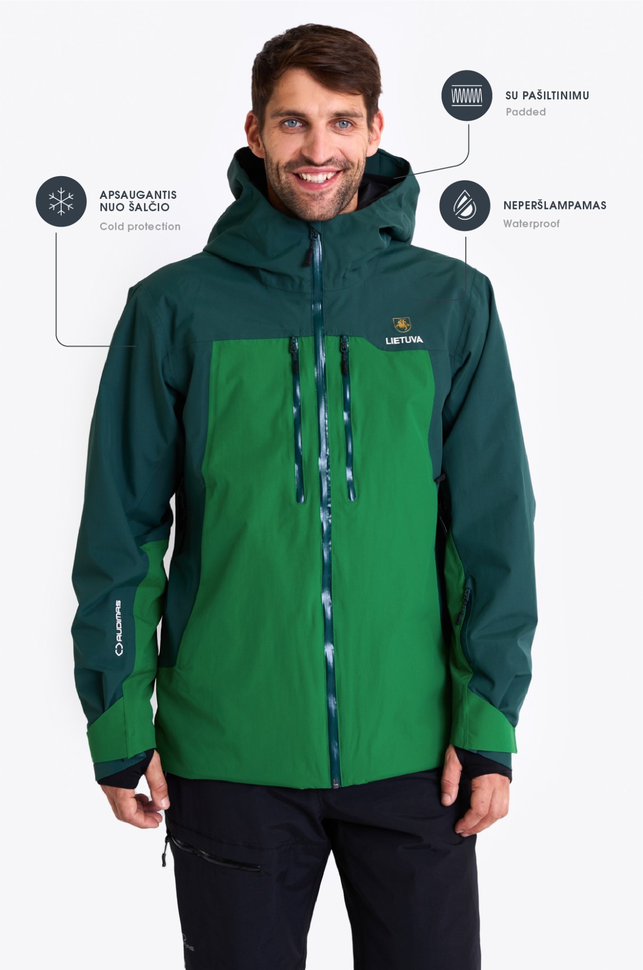 Jacket with Primaloft insulation | Audimas