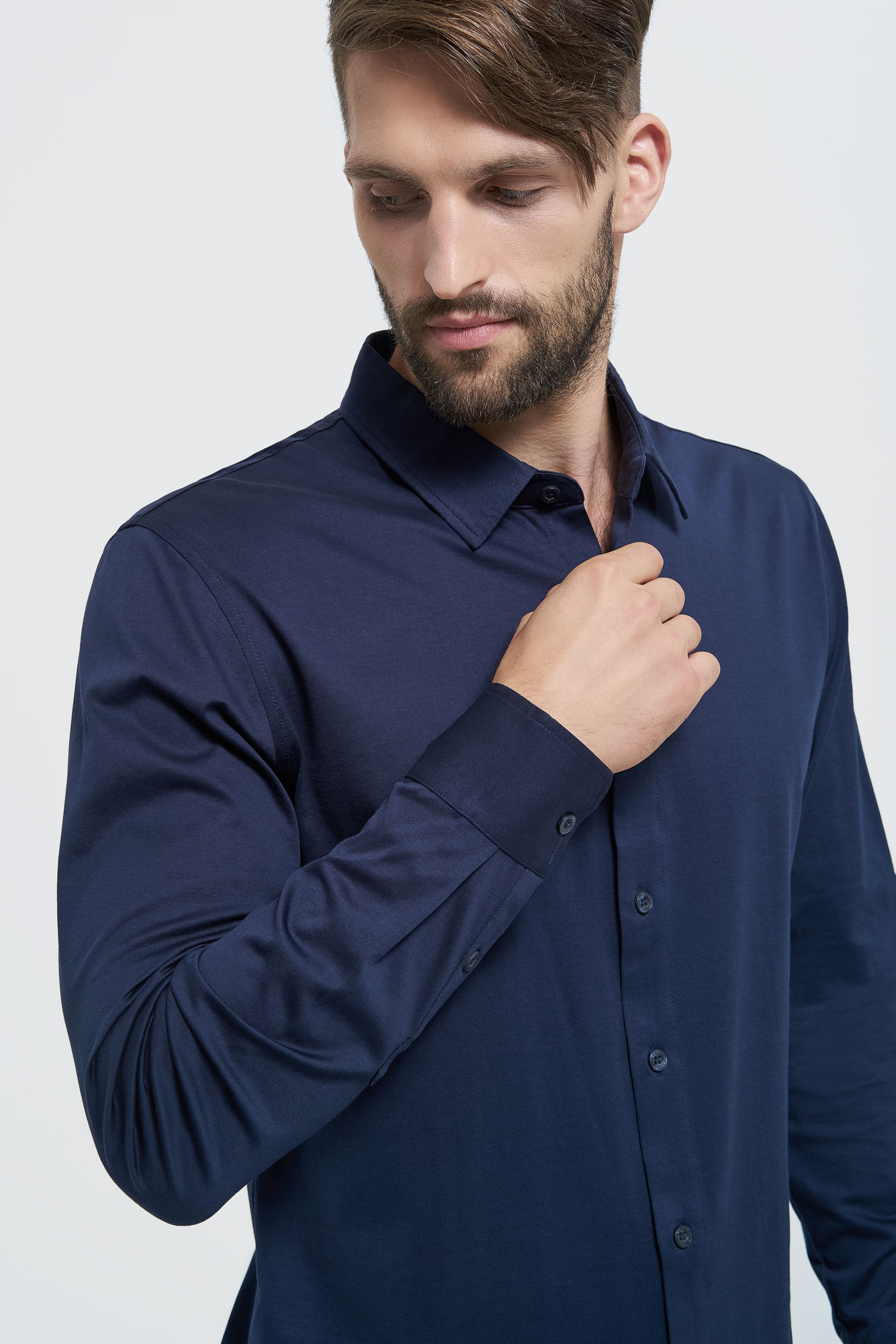 Mercerized cotton shirt | Audimas